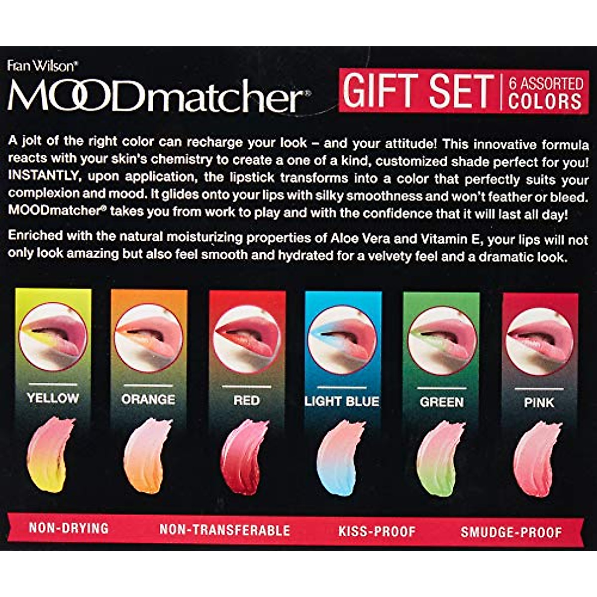 MOODmatcher original Color Changing Lipstick – 12 Hours Long-Lasting, Moisturizing, Smudge-Proof, Easy to Apply Creamy Lipstick, Glamorous Personalized Color, Premium Quality – Made in USA