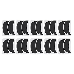 Eyelash Extension Patches, Notch Eyelash Extension Under Eye Gel Pads 10 Pairs Soft for Salon (Black)