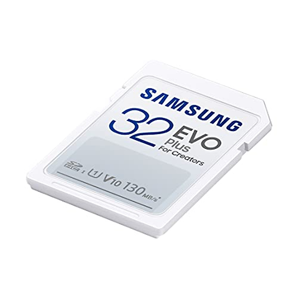 SAMSUNG EVO Plus Full Size 32 GB SDHC Card 130MB/s Full HD & 4K UHD, UHS-I, U1, V10 (MB-SC32K/AM)
