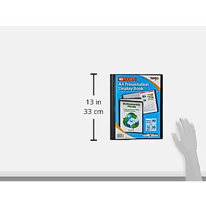 Tiger 300933 40 A4 Pocket Presentation Display Book - Black