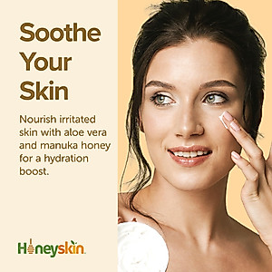 Hydrating Face Moisturizer & Body Cream with Manuka Honey Cream - Organic Face Moisturizer & Body Lotion for Extremely Dry Skin - For Dry & Itchy Skin, Rosacea & Eczema Prone Skin (Original, 4oz)