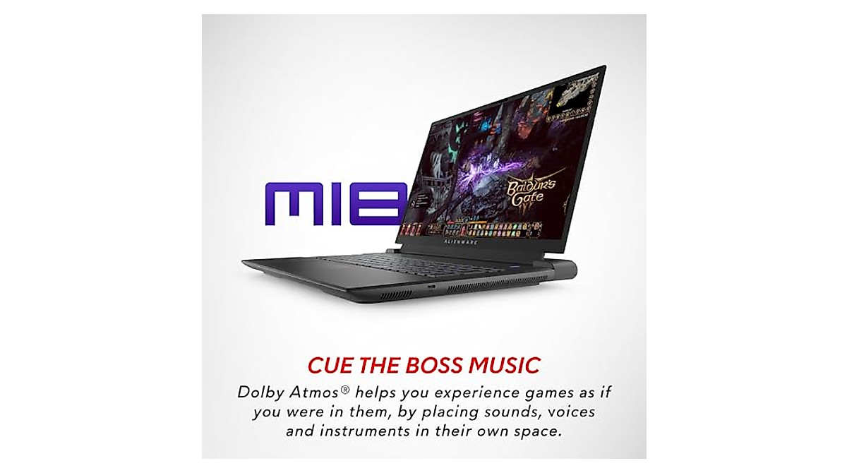 Alienware M18 Gaming Laptop QHD+ Display, Intel Core i7-13700HX, 16 GB ...