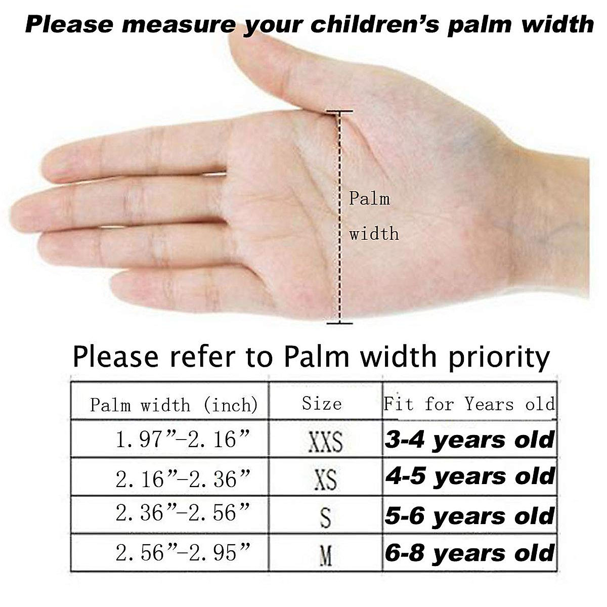 Gtopart 50g Kids Long Finger Cycling Gloves,Skateboard Gloves, Roller Skating Gloves (Blue, M)