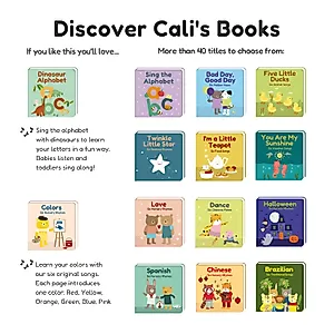 Calis Books Count - Nursery Rhymes Music Book for Toddlers 1-3, Interactive Books for 1+ Year Old with 6 Animal Songs - Educational Toddler Books Ages 1-3