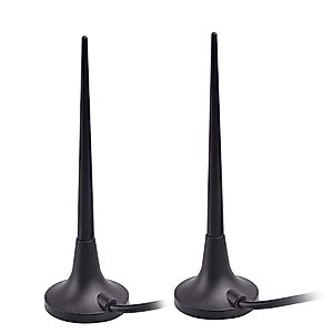 Eightwood 3G 4G LTE GSM Antenna SMA Male Magnetic Antenna (2-Pack) for 4G Router Mobile Hotspot Wiresless Home Phone