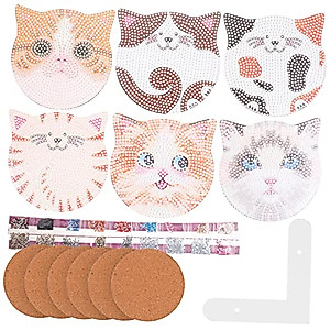 FAVOMOTO 1 Set Coaster Toys Adults for Women Gifts for Car Stocking Stuffers for Adults Funny Non-Slip Coffee Mat Cute Coaster Kitchen Trivets Mat Adult Arts and Crafts Cup