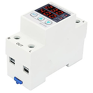 230V AC Current Protector 63A, Intelligent Single Phase Adjustable Over-Voltage Under-Voltage Current Protective Device