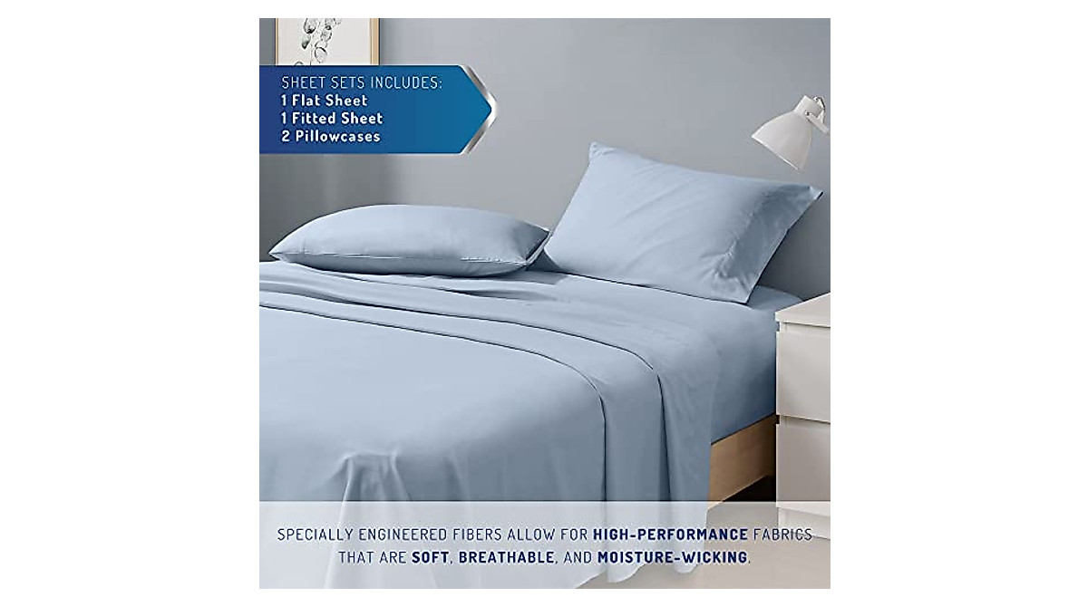 Coolmax Cooling Sheets for Full Beds - Stay Cool & Dry