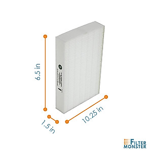 True HEPA Replacement Filter Compatible with Honeywell HEPA R Filter (HRF-R3) for HPA090, HPA100, HPA200, HPA250 and HPA300 Series Air Purifiers (3 Pack)