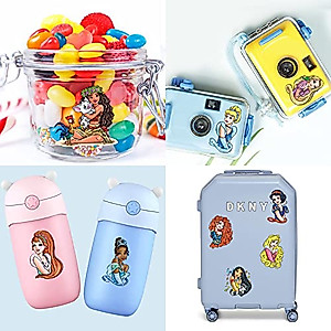 Princess Birthday Party Supplies, 32Pcs Temporary Tattoos Party Favors, Removable Skin Safe, Fake Tattoo Stickers for Goody Bag Treat Bag Stuff for Princess Girls Birthday Party Gifts