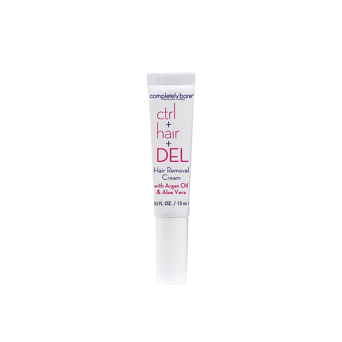 completely bare ctrl+hair+DEL Targeted Hair Removal Cream - Moisturizing Argan Oil & Aloe Vera