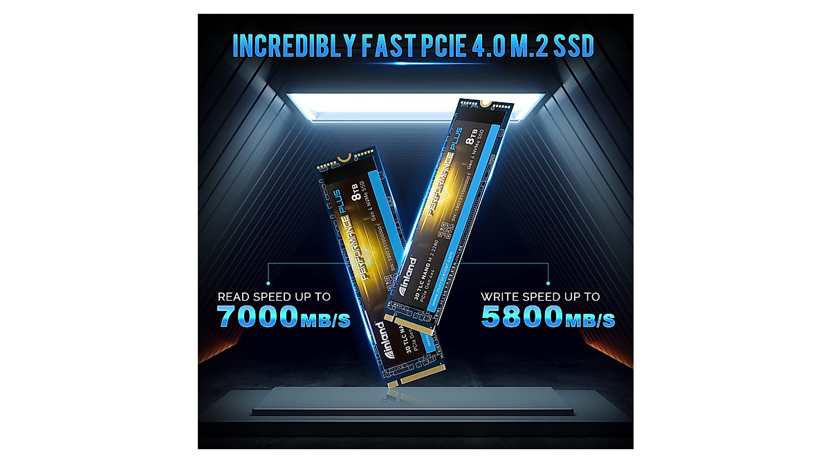 INLAND 8TB NVMe Gen4 SSD - Fast M.2 PCIe Gaming Storage