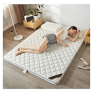 Generic Queen Mattress Topper, Natural Coir Mattress Coconut Palm Mattress Pad Hard Coir Palm Folding Mattress Natural Latex Coir Mixed Materials Mattress (Color : Style 2, Size : 71 * 78.7in*4in)