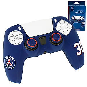 PSG - Paris Saint Germain - Accessory kit with protective cover for PS5 controller Blue N30 Lionel Messi (PS5)