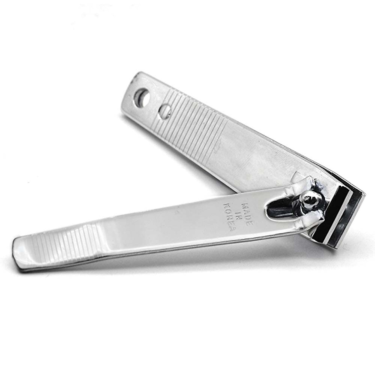 PrettyClaw | Nail Clippers Sharp Edge Fingernail and Toenail Clipper Cutter Thick Nail Trimmer Stainless Steel for Manicure and Pedicure (Straight Edge)