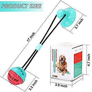 Dog Toys for Aggressive Chewers,Interactive Dog Toys Tug of War, Mentally Stimulating Toys for Dogs, Puppy Teething Toys for Boredom, Dog Puzzle Treat Food Dispensing Ball Toys for Small Large Dogs
