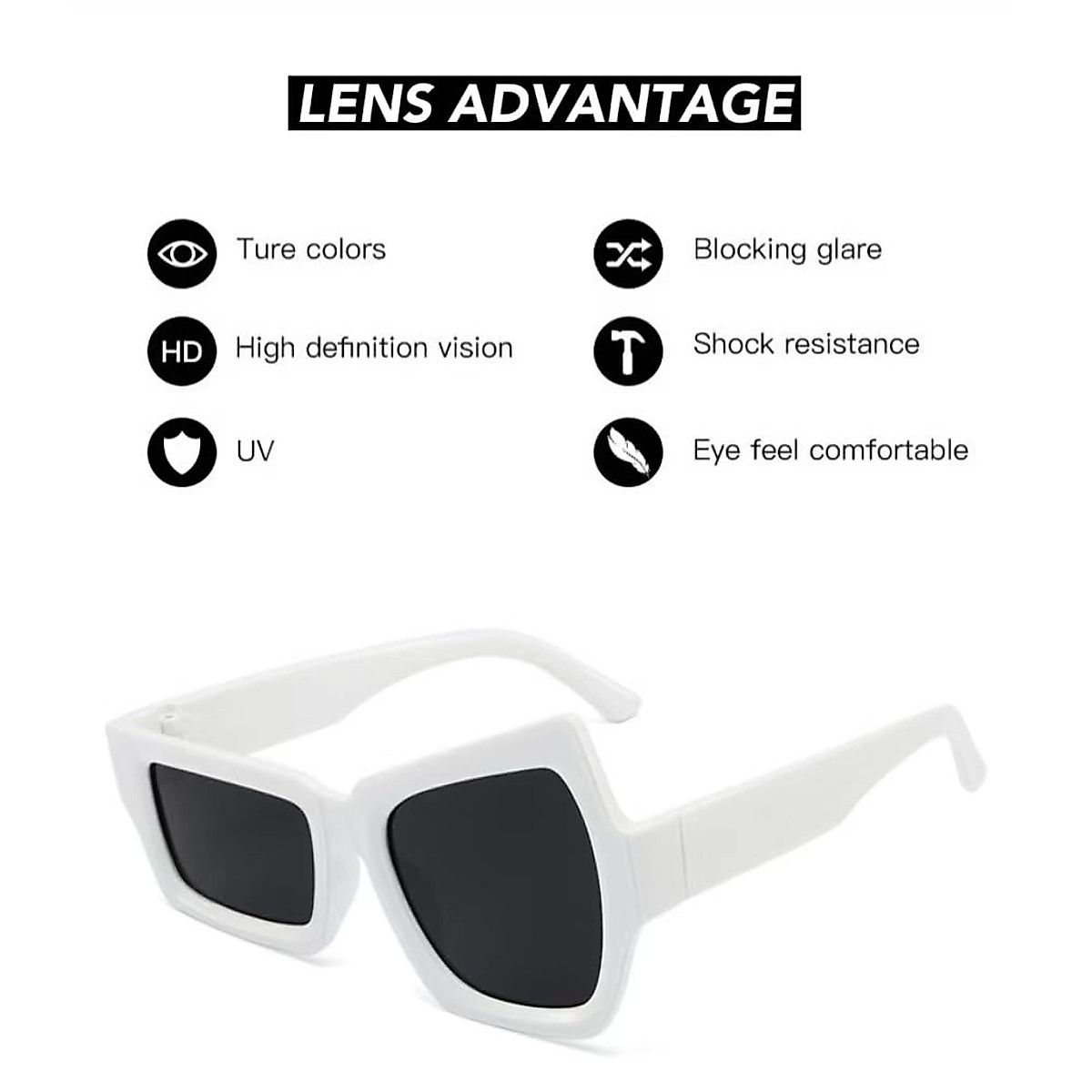 WJIANKPA Men's and Women'sFashionable Sunglasses,UV Protection Sunglasse,Cool Design,High-Definition Lens.