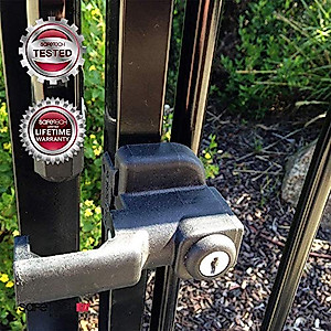 (Set of 2) Safetech SL-50H Magnetic Gate Latch - Top Pull Safety Magnetic Latching Technology Lock for Swimming Pool, Garden, Pool and Various Gates Security Lock for Kids & Pet Safety