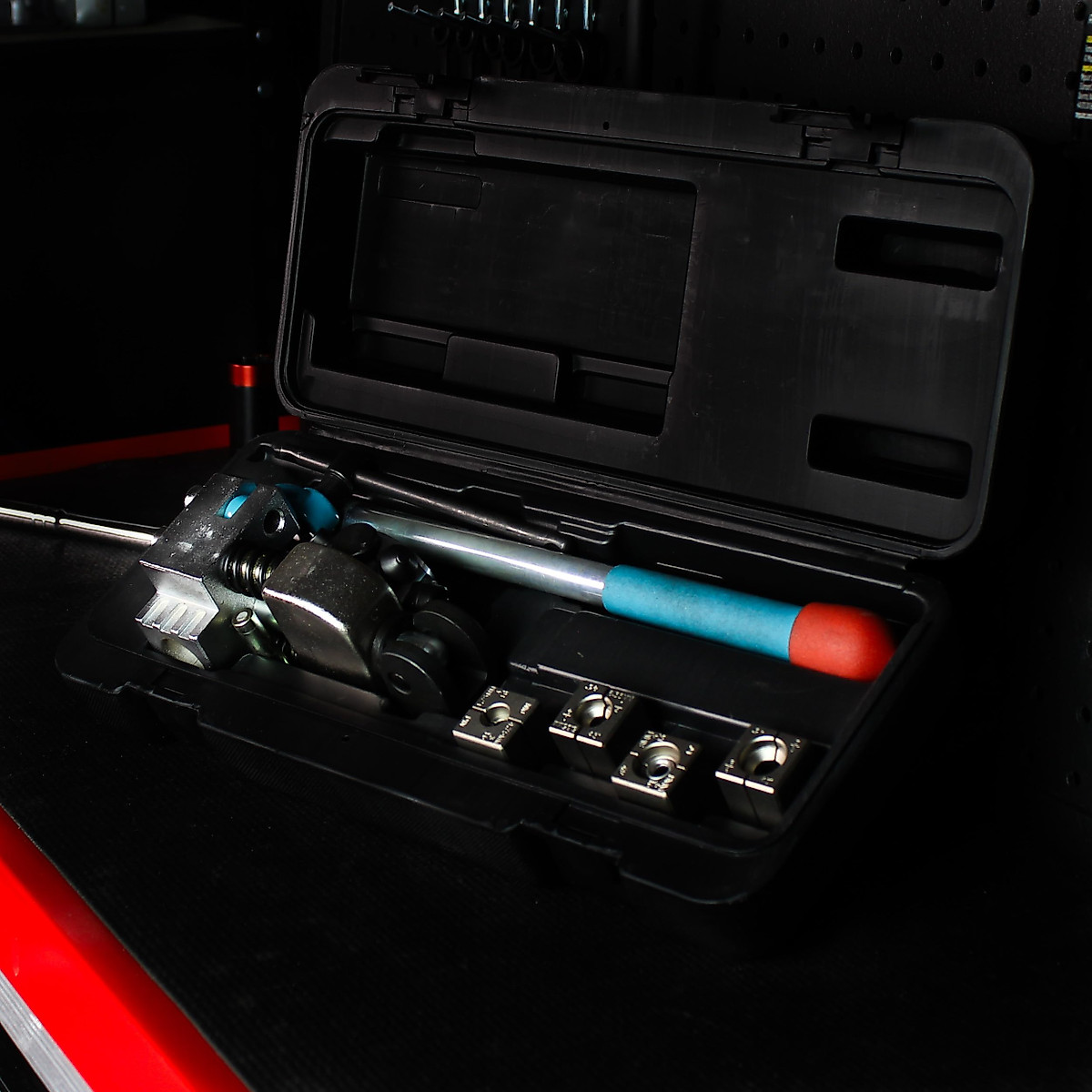 ABN Professional Brake Line Flaring Tool Kit, 45 Degrees - Single, Bubble, Double Flare Tool Kit for Steel, Copper Tube