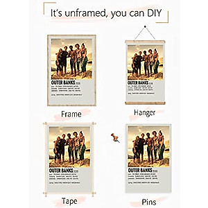 Outer Banks Poster 12x18inches Canvas Unframed Obx Poster Action-Adventure Mystery Teen Drama TV Series Painting For Teens Gift Poster For Room Aesthetic