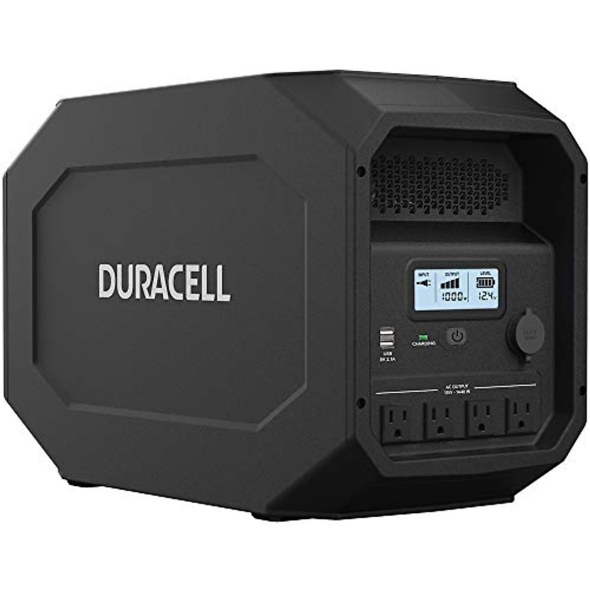 Duracell Power Source Electric Generator, Solar Capable, Gasless, Quiet, 1440W Output Power Inverter, High Capacity Power Bank