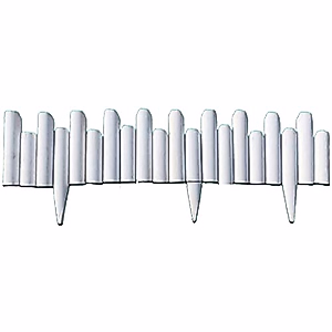 Garden Fencing Decorative Fences Outdoor Sturdy Landscape Edge Border Fence for Patio Flower Bed Fencing Barrier Section Panels Decor Plug-in Garden Fence Wood EIIDJFF 619(Color:White;Size:120x70cm)