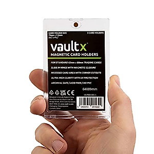 Vault X Magnetic Card Holders - 35pt for Trading Cards & Sports Cards (5 Pack)