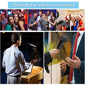 100PCS Microphone Cover Disposable Non-Woven Microphone Windscreen Protective Cap Karaoke Mic Cover for KTV Home Karaoke Bar News Interview
