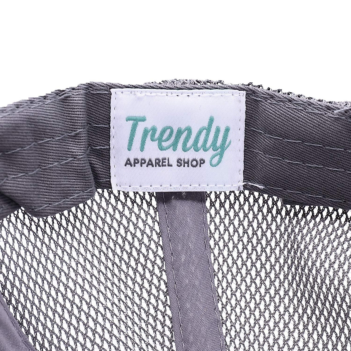 Trendy Apparel Shop Infant Size Structured Adjustable Trucker Mesh Baseball Cap - Light Grey