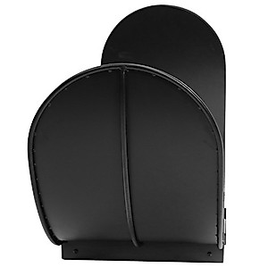 Sunnydaze Curved Firewood Rack - Indoor or Outdoor Fireplace or Fire Pit Wood Storage Holder - Durable Steel Construction with Powder-Coated Black Finish - 3-Foot