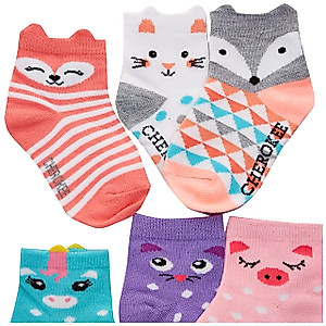 Cherokee Little Girls 12 Pack Shorty Socks