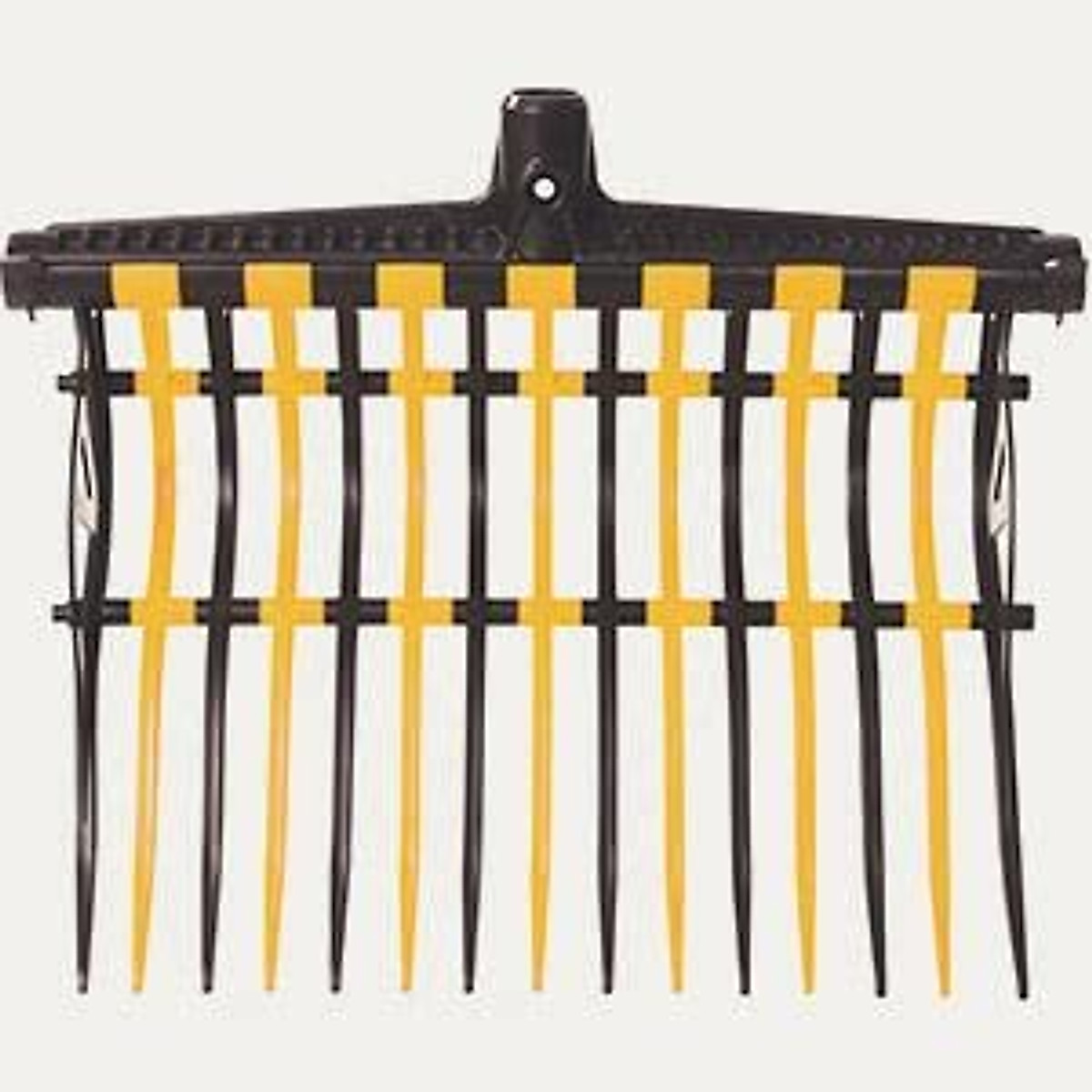 Noble Equestrian Adjustable Wave Fork for Muck, Manure, & Heavy Duty Farm Work, Black
