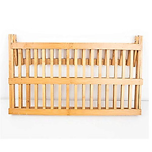 ZSQAI Kitchen Rack, Bamboo Rack, Vegetable Rack, Foldable Vegetable Drainage Rack, Kitchen Wooden Shelf