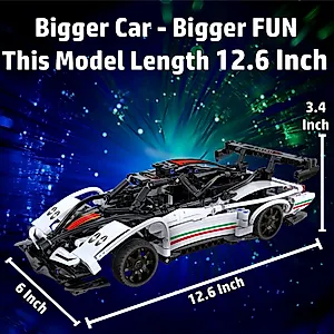 WISEPLAY Model Car Kits to Build for Adults and Kids 9 12 14 Year - STEM Projects for Kids Ages 8 12 16 yr - Build Your Own Remote Control Building Car Kit - Great STEM Building Toy Gifts 457 Pieces