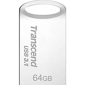 Transcend 64GB JetFlash 710 USB 3.1/3.0 Flash Drive (TS64GJF710S), Silver