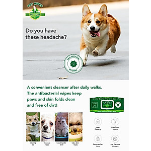 My Turf Unscented Dog Wipes – 100 pcs Pet Wipes for Paw Face Ears and Butt – Cat & Dog Wipes Cleaning – Kitten and Puppy Grooming Bath Wipes 6x8 Inch