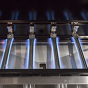 Hongso 15 13/16" Grill Heat Plates and 16 15/16" Pipe Burners for Dyna-Glo M486GMDG14, DGF487GRP, DGF486GSP, M486RDDG14, M486BBDG14 Grill Models