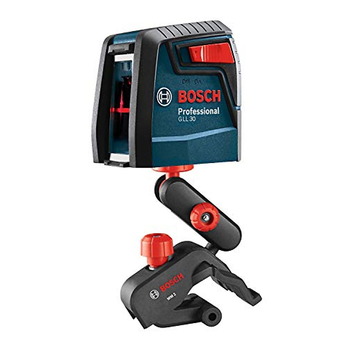 BOSCH GLL30 30ft Cross-Line Laser Level Self-Leveling with 360 Degree Flexible Mounting Device