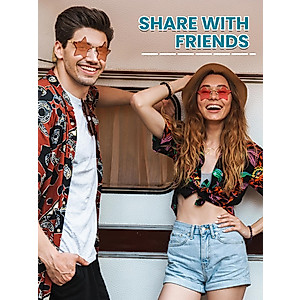 Dunzy 15 Pairs Rimless Star Shape Sunglasses Transparent Sun Glasses Star Sunglasses Pentagram Y2k Glasses Colored Sunglasses Cute Party Eyewear for Women Men