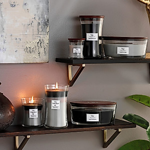 Woodwick Ellipse Trilogy Scented Candle, Warm Woods, with Crackling Wick, Burn Time: Up to 50 Hours