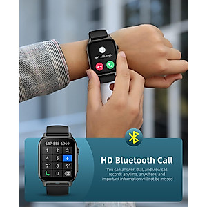 SOUYIE Smart Watch, Infrared True Blood Oxygen Monitor, 1.91" HD Smartwatch for Men with Heart Rate, Blood Pressure, Sleep Monitor, IP68 Waterproof Fitness Tracker Compatible with Android iOS iPhone