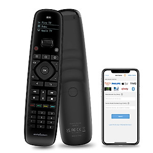 SofaBaton Universal Remote Control with Mobile Phone APP, Super Easy One-Click Universal Remote for FirTV/Roku/Nvidia Shield/Vizio/Marantz/Yamaha Streaming Players (Support IR & Blutooth Devices)
