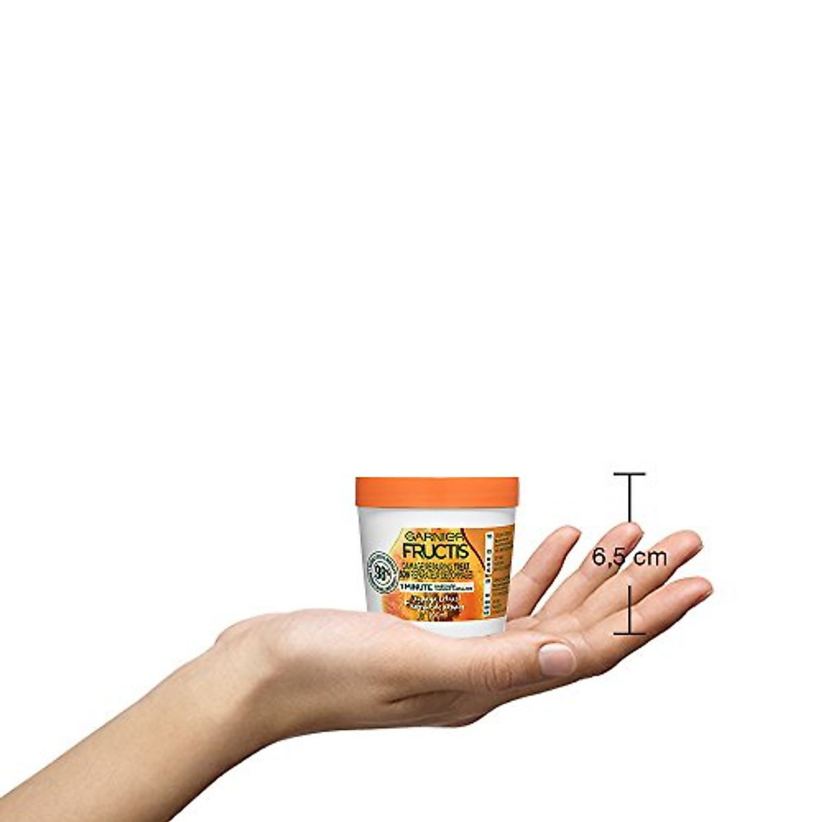 Garnier Fructis Damage Repairing Treat 1 Minute Hair Mask with Papaya Extract for Shine and Scalp Health, 3.4 Fl Oz (Pack of 1)