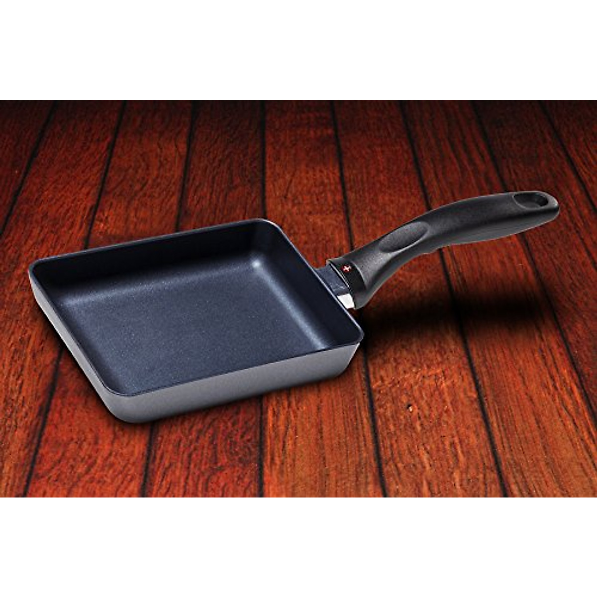Swiss Diamond Japanese Omelet Pan (Tamagoyaki) 5"x7" HD Nonstick Diamond Coated Aluminum, Dishwasher & Oven Safe Grey