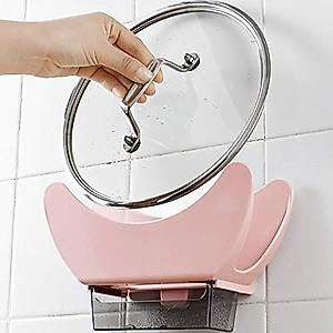 DRNKS Lid Rack Punch-free Shelf with Lid for Receiving Water, Shelf for Pot Lids for Household Kitchen Supplies Applicable to kitchen stove