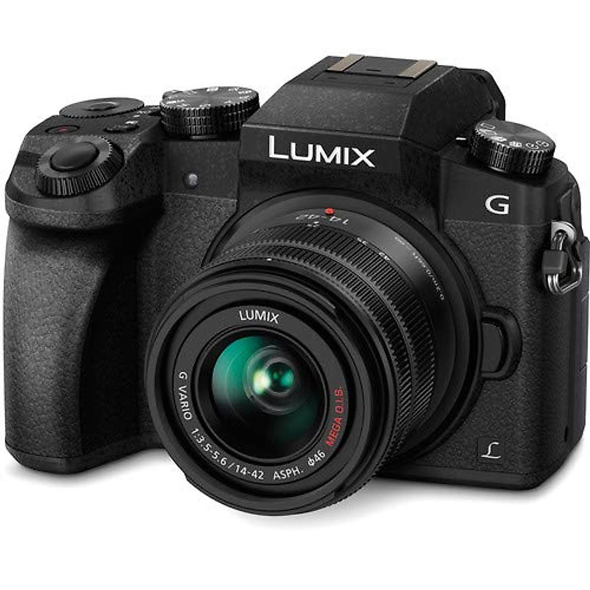 Panasonic Lumix DMC-G7 4K Wi-Fi Digital Camera & 14-42mm Lens (Black) + 64GB Transcend Memory Card + Battery & Charger + Case + Spider Tripod and More…