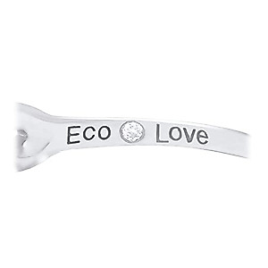 10K White Gold 1/2 Cttw Lab Grown Diamond Twisted Infinity Band Style Ring (G-H Color, SI1-SI2 Clarity) - Size 7