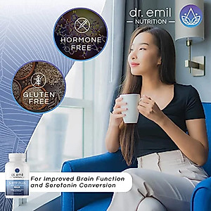 DR. EMIL NUTRITION 200 MG 5-HTP Plus with SAM-e to Maintain Normal Healthy Sleep and Create a Sense of Wellbeing - 5HTP Supplement with Vitamin B6-60 Vegan Capsules, 30 Servings