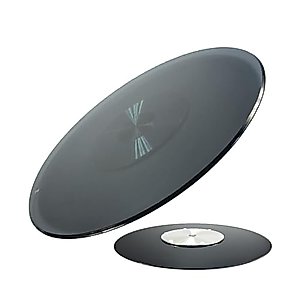 Lazy Susan for Dining Table, Tempered Glass Rotating Tray For Kitchen Dining Table, Heavy Duty Round Turntable, Glass Swivel Tray, for Dining Table Centerpiece ( Color : Gris , Size : 100cm (39inch) )