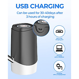 Water Dispenser Pump, USB Charging Automatic Drinking Water Pump for Mini Water Jug Dispenser Portable, Ideal for Home Kitchen Living Room Office Camping